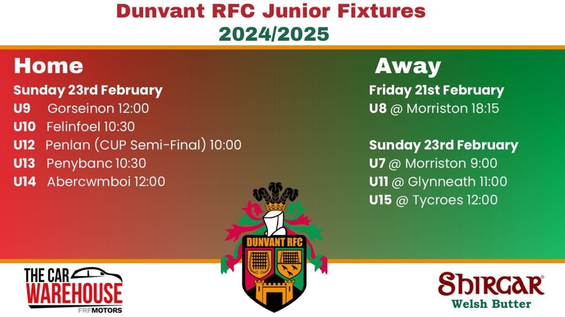 News - Dunvant RFC