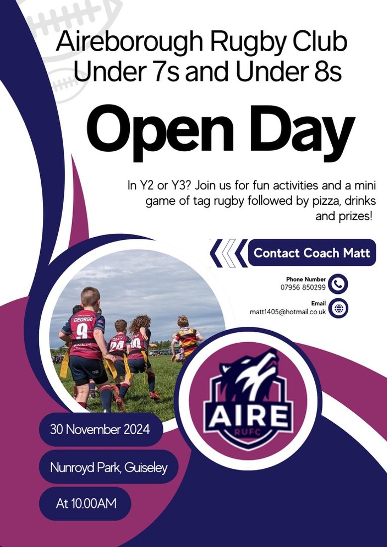 News - Aireborough RUFC