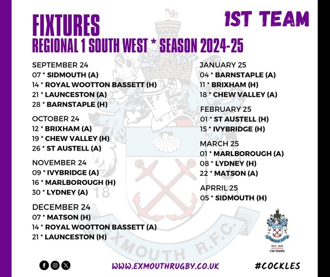 News - EXMOUTH RUGBY