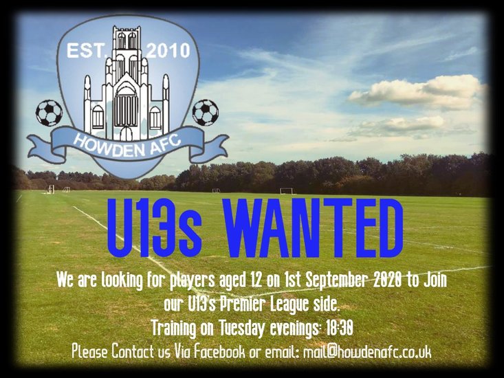 Howden AFC news June 2020