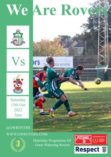 Great Wakering Rovers FC news October 2022