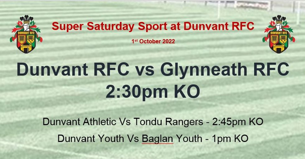 Dunvant RFC news September 2022