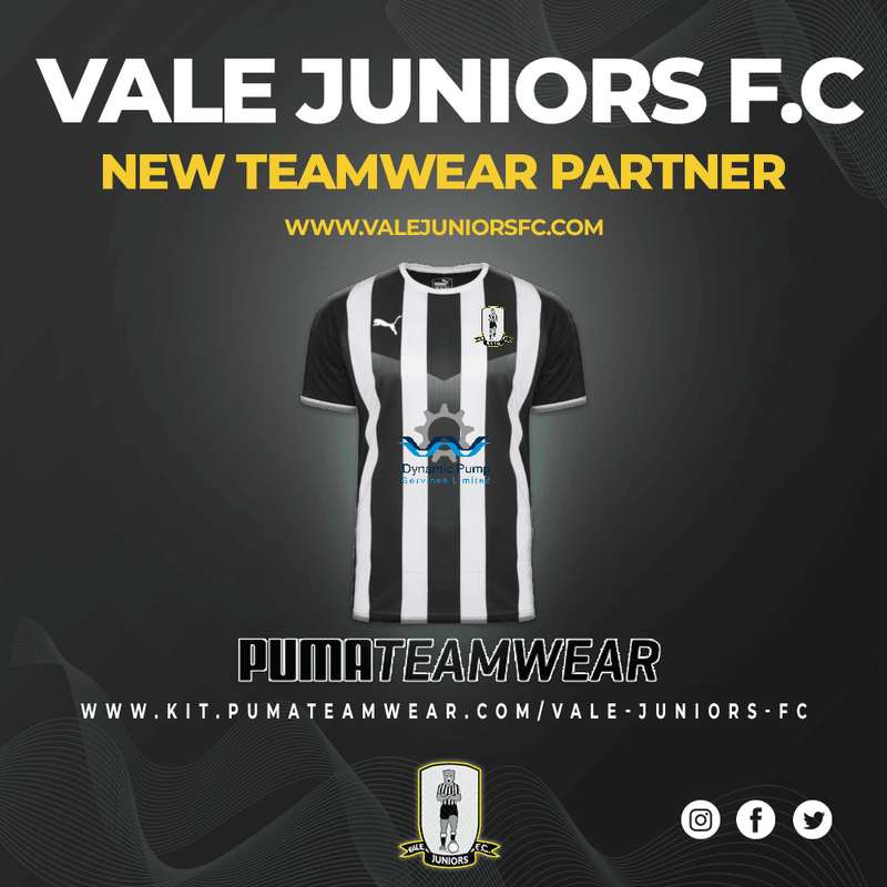 Kit Sponsorship - Vale Juniors Congleton F.C shop